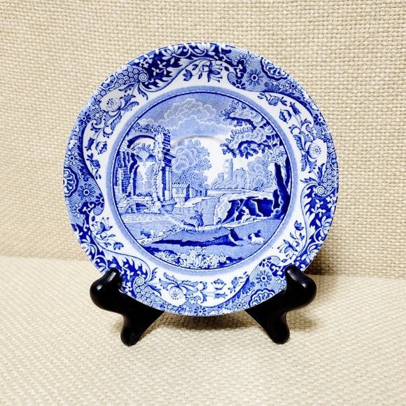 Spode | Dining | Vintage Spode Italian Blue White Saucer C816 | Poshmark